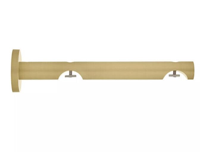 Double Channel Rod for Free Flow Curtains, 28mm Brushed Brass – Curtain ...