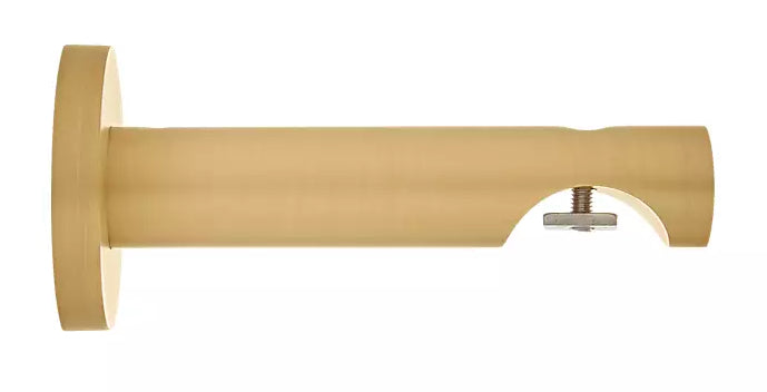 Channel Curtain Rod, 28mm Brushed Brass – Curtain Hardware & Blinds Co.